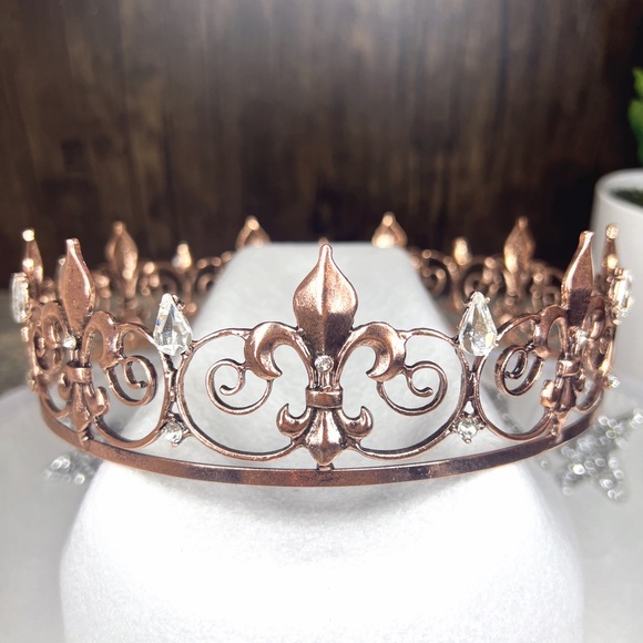 Accessories | King Crown For Mens Goth Prince Prom Party Hats Halloween ...